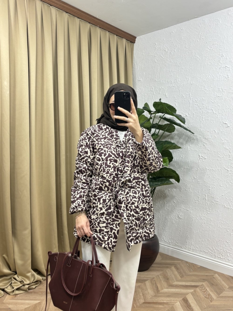 Flow Şişme Mont Acı Kahve Modelleri En Uygun Fiyatlarla