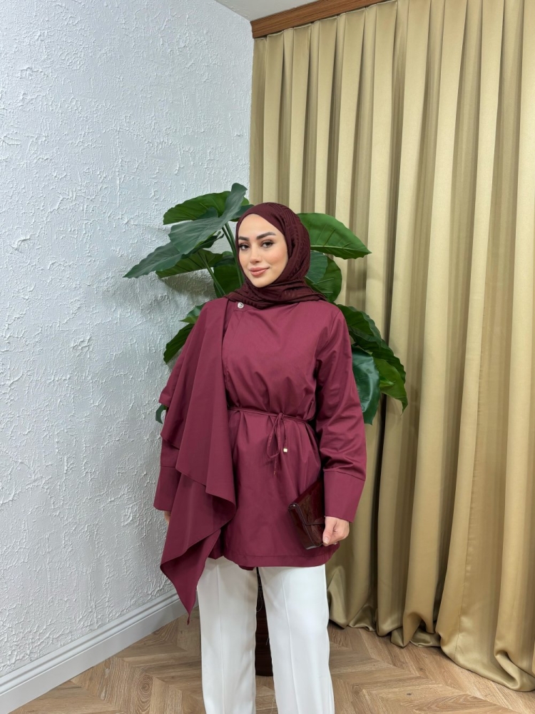 Ramy Kruvaze Gömlek Bordo Modelleri En Uygun Fiyatlarla