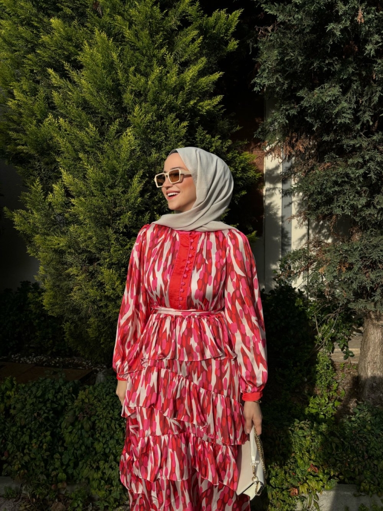 Side Katkat Elbise Pembe Modelleri En Uygun Fiyatlarla